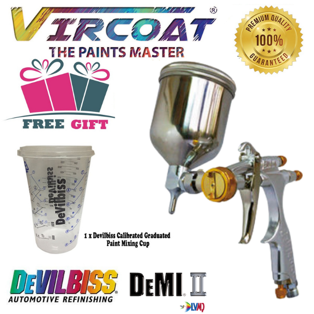 Devilbiss, Demi ii, mini spray gun, gravity sprat gun